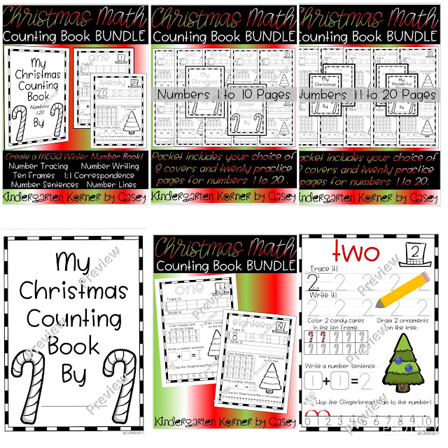 Christmas Math Activities for Kindergarten - Kindergarten Korner - A ...