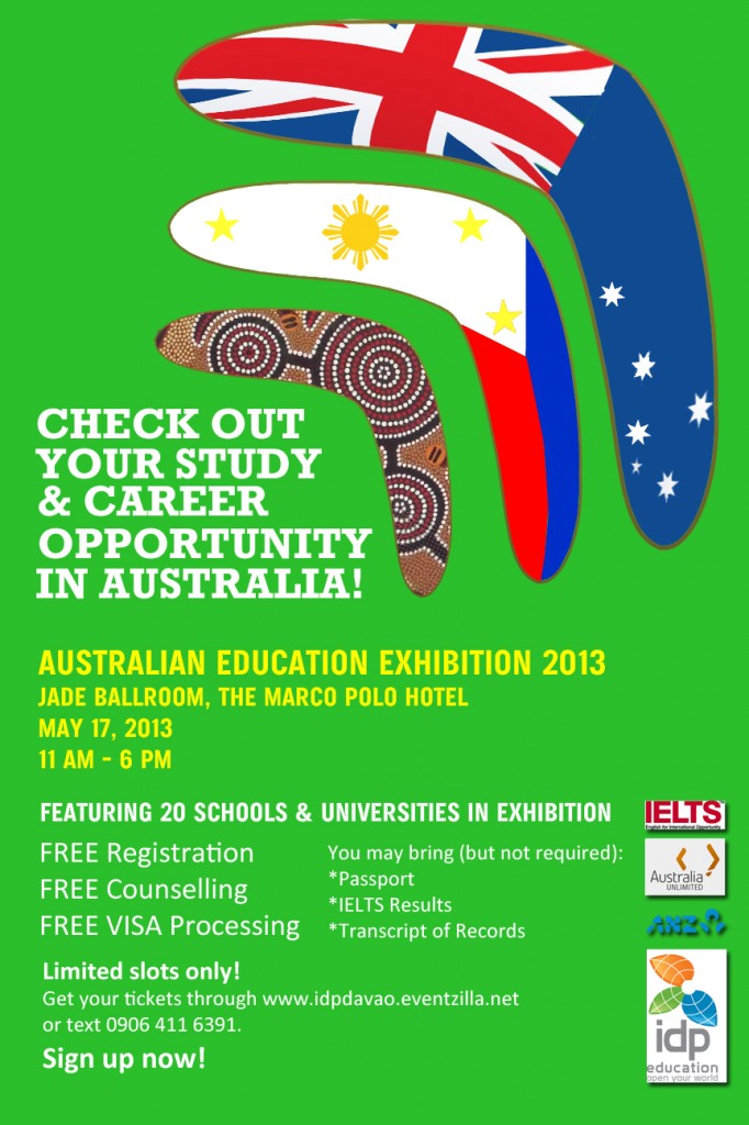 My Happy Beginnings: IDP Australian Education Exhibition 2013