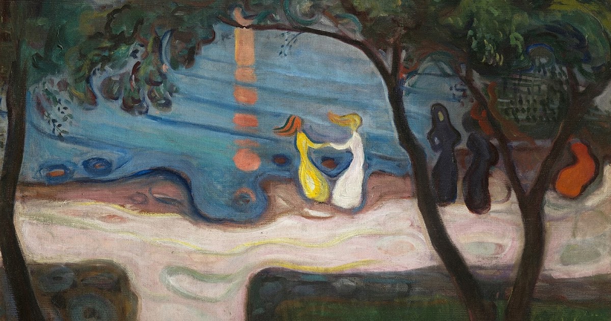 Enjoy some Damn Fine Art : Edvard Munch. Dance on the Shore (‘Tanec na ...