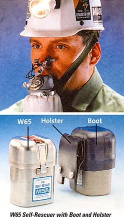 Koleksi Barang Djadoel: MSA W65 SELF-RESCUER RESPIRATOR