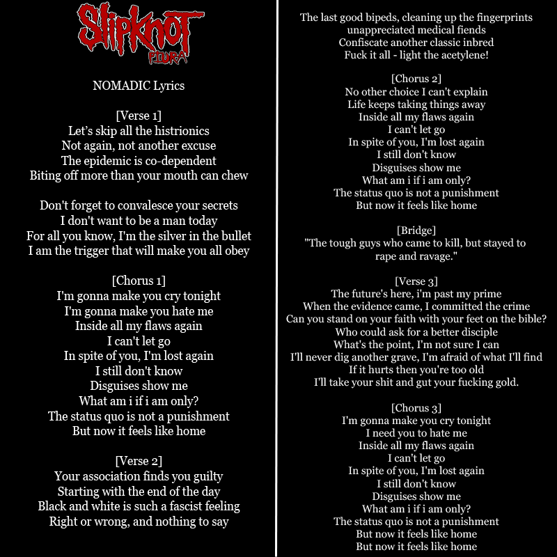 Letras ~ Slipknot Perú