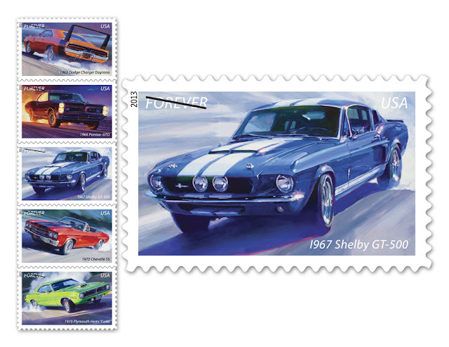 10engines: 10E2121: USPS Muscle Car Stamps