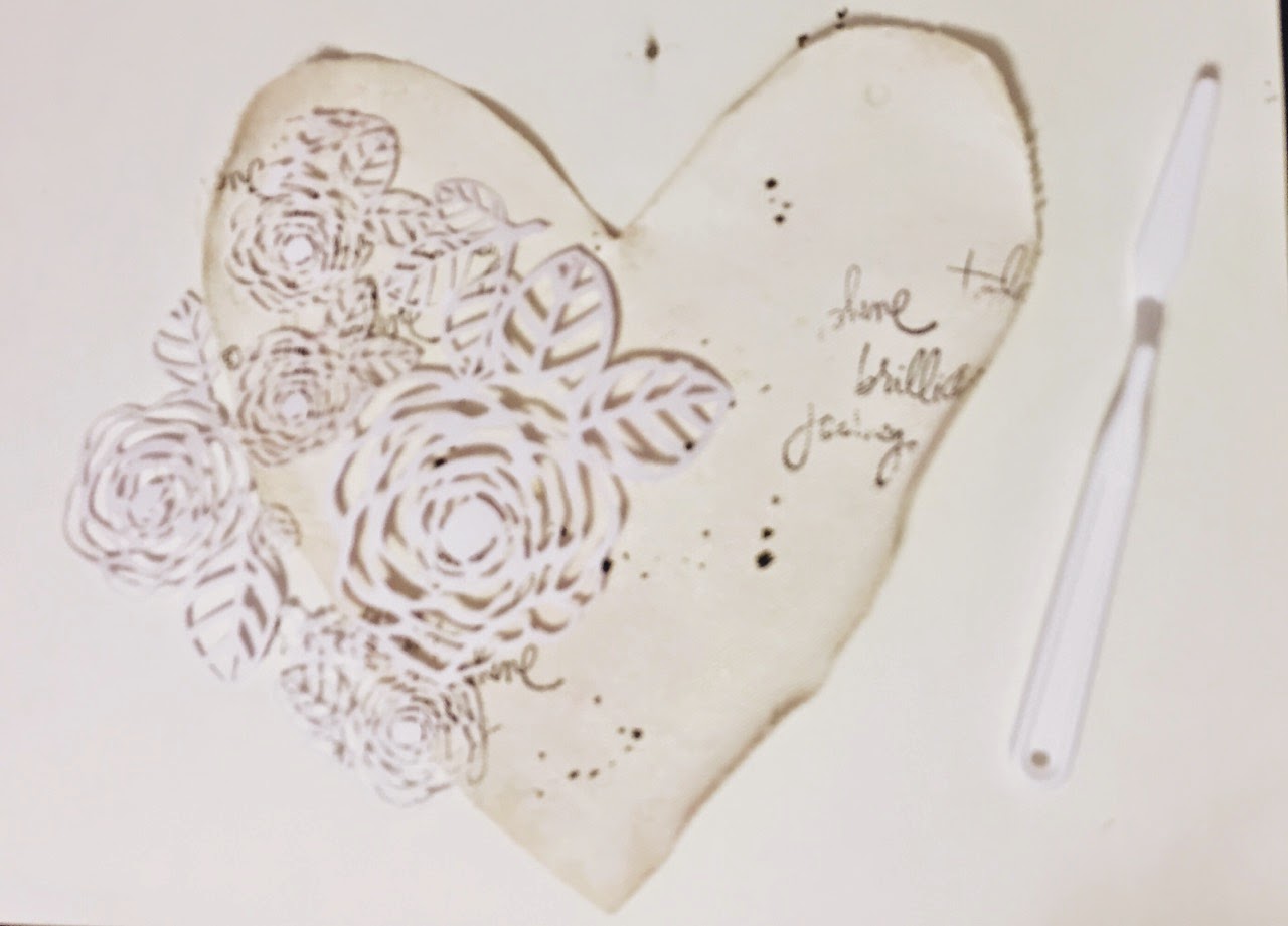 Adventures in art journaling: Canvas Heart Tutorial