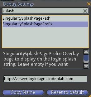London City: Second Life's new login page