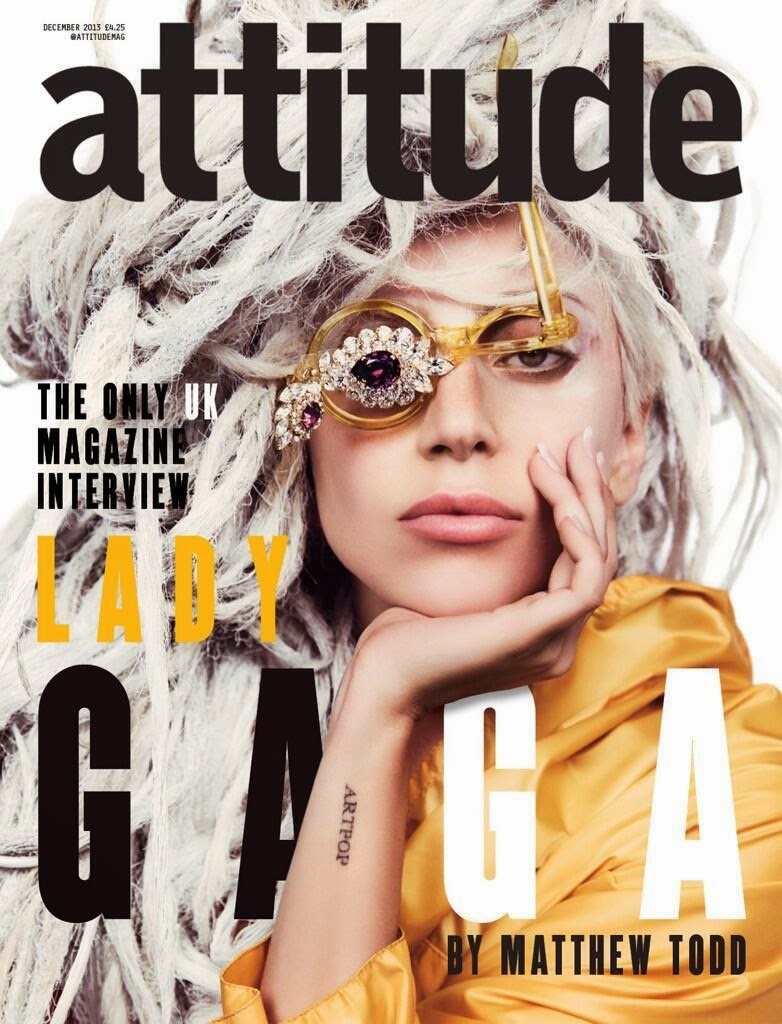 Lady Gaga Magazine Photoshoot For Attitude UK Magazine December 2013 ...