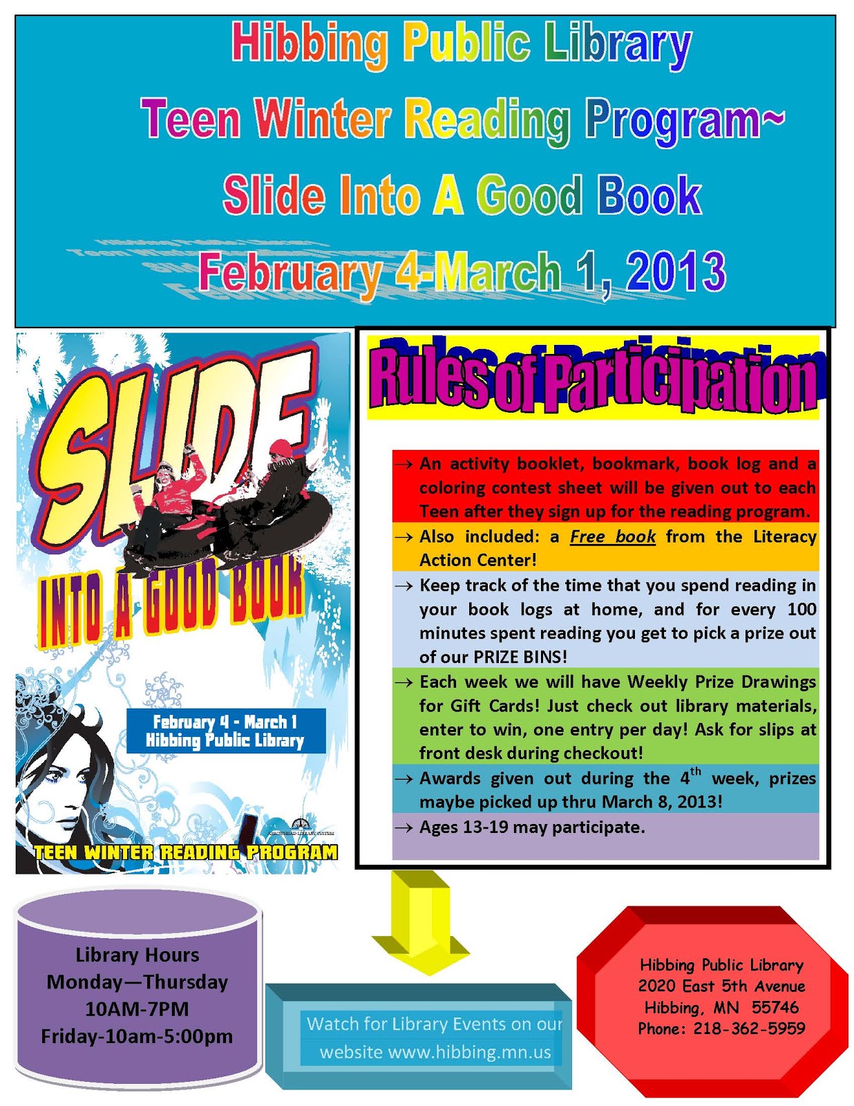 Hibbing Public Library: Hibbing Public Library 2013 Teen Winter Reading ...