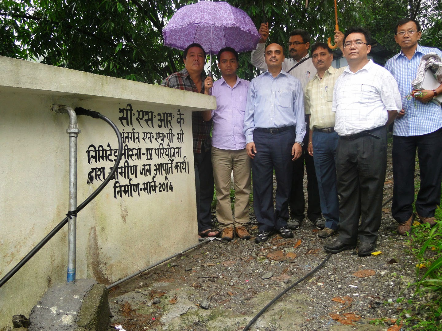 Sikkim NOW!: NHPC Teesta-IV sponsors rural water supply scheme