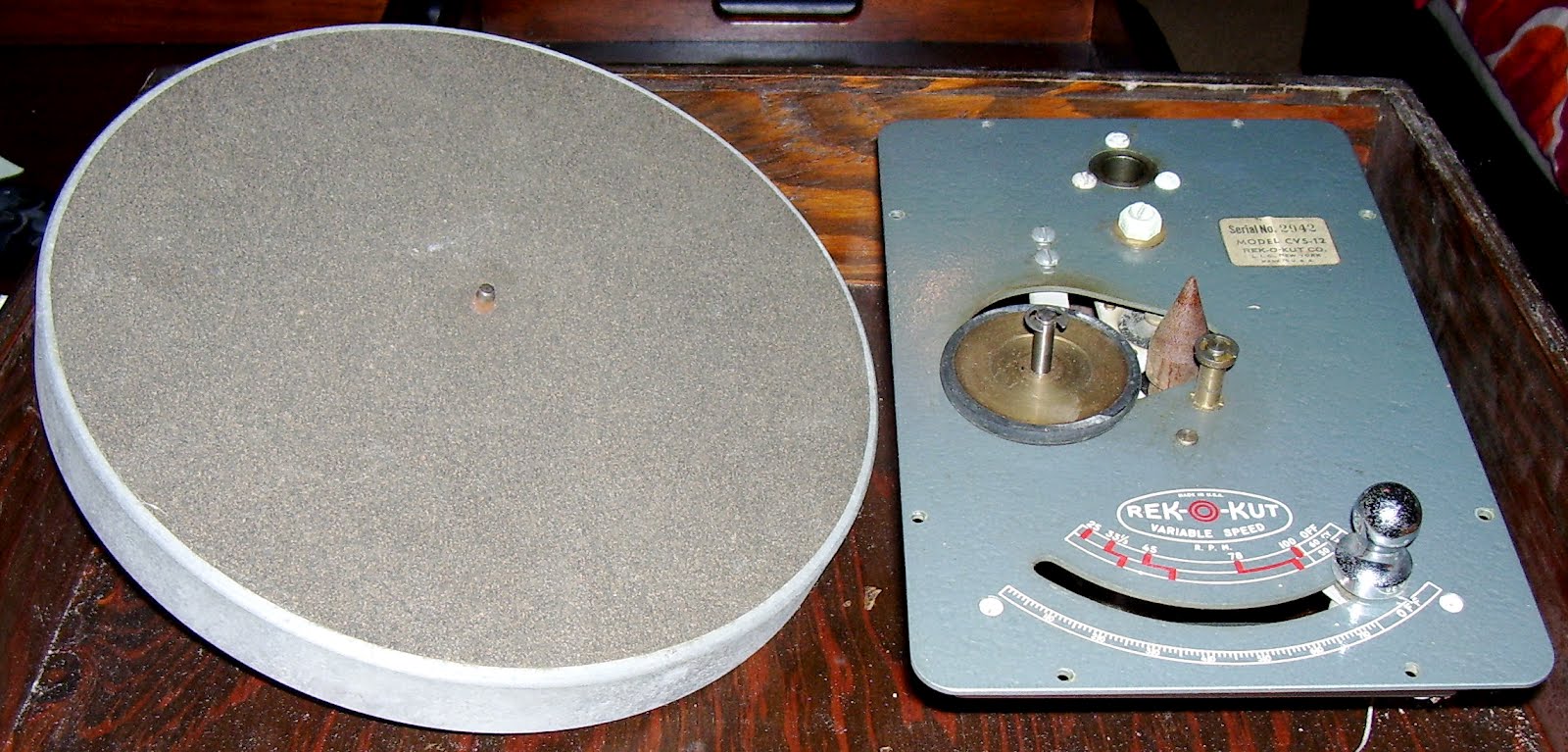 Broadcast Turntables: Rek-O-Kut CVS-12 - Variable Speed Idler [25 - 100 ...