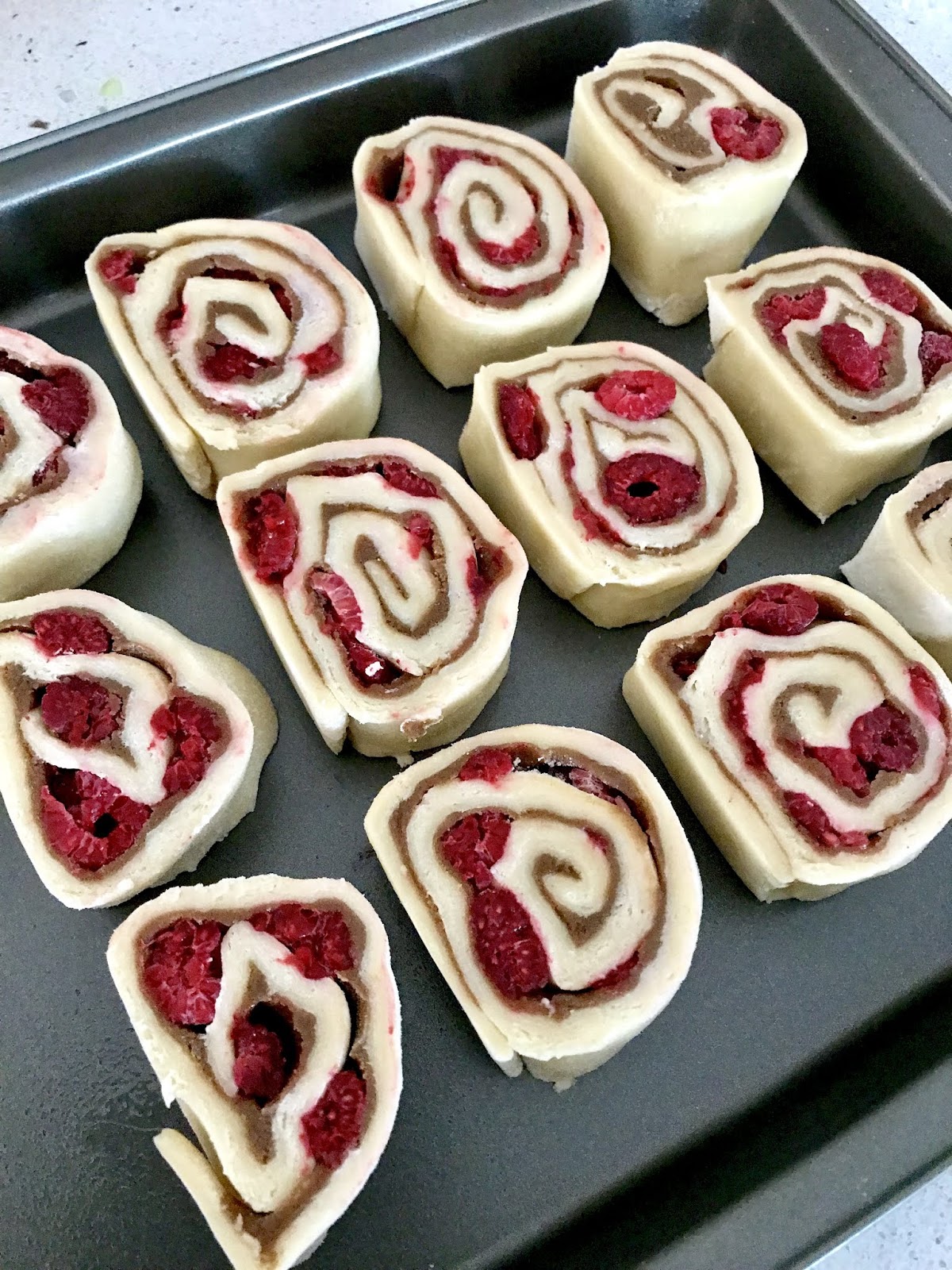 Raspberry Cinnamon Rolls