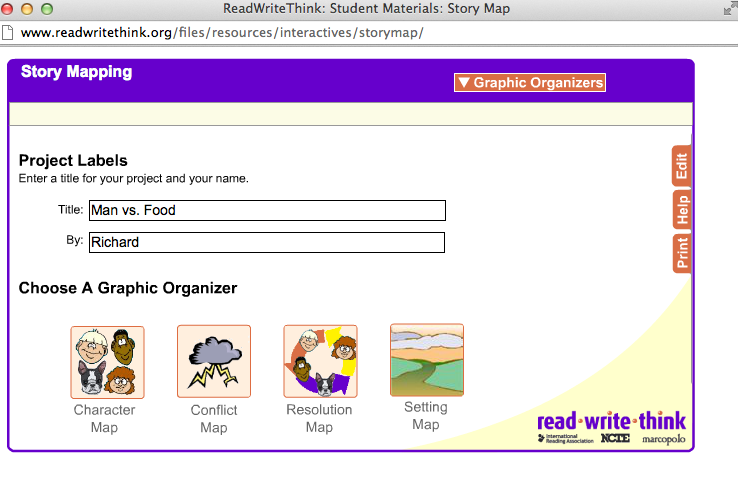 Free Technology for Teachers: Story Map - An Interactive Story Planner