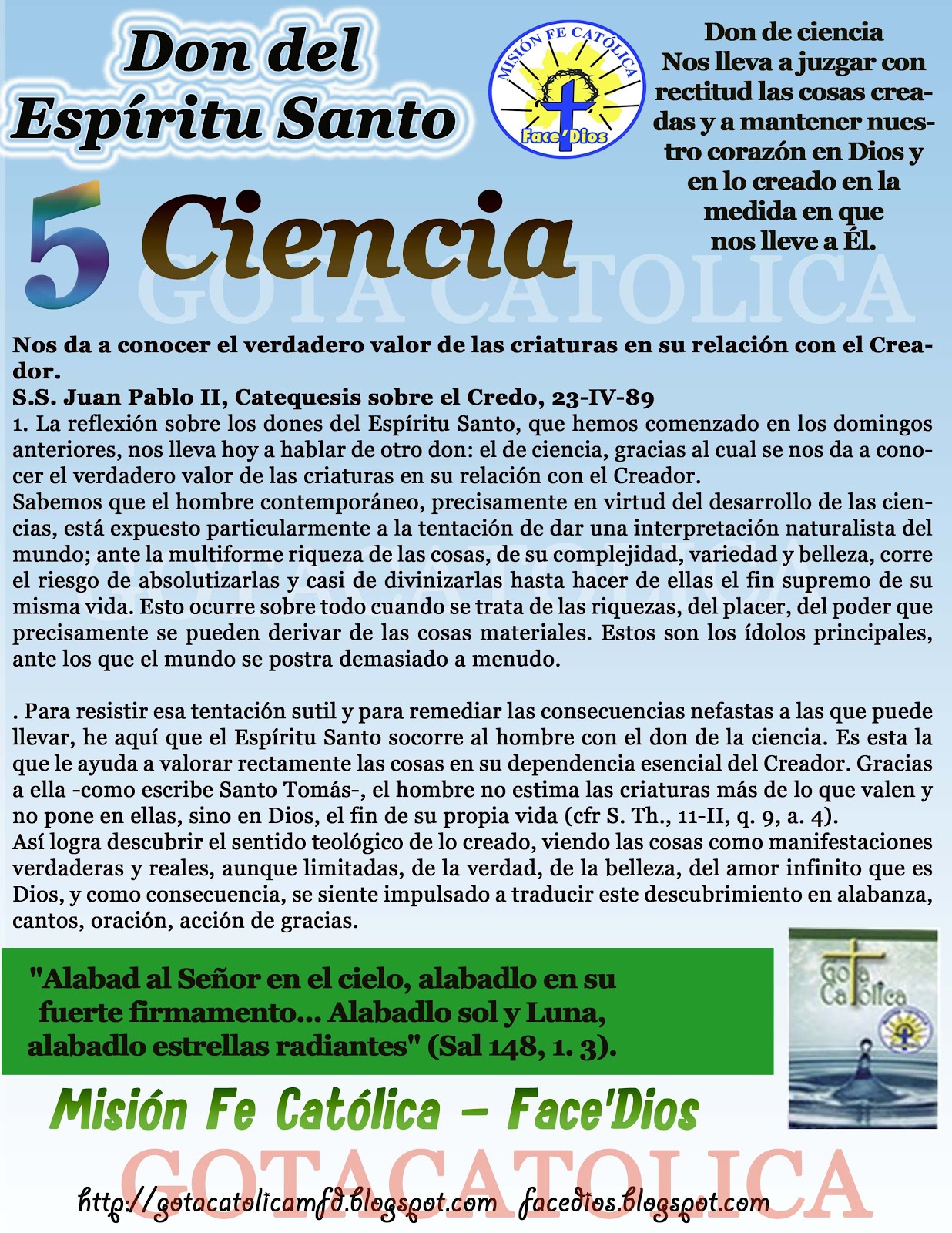 Dones Del Espíritu Santo - ¡don De Ciencia! - Youtube