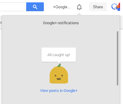 Google+ Easter Egg for Halloween