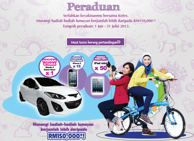 Kotex Malaysia "Peraduan MemberKu Hawa" - Malaysia Online and Offline ...