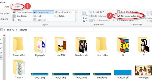 Cara Menampilkan Ekstensi File (Jenis Format File) Windows 10 - MUTANPRO