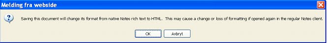 XPages Development Error Saving This Document Will Change Its Format XPages Development Error Saving This Document Will Change Its Format