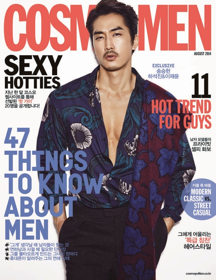 Seung-heon Song para Cosmo Men Korea Agosto 2014