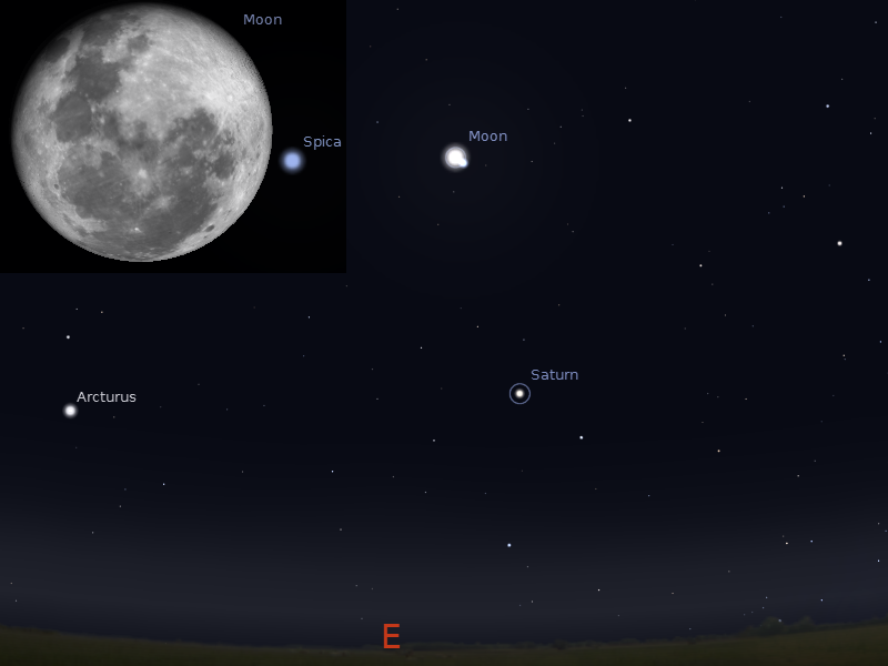 Astroblog: Occultation of Spica by the Moon, Northern Australia 28-29 ...