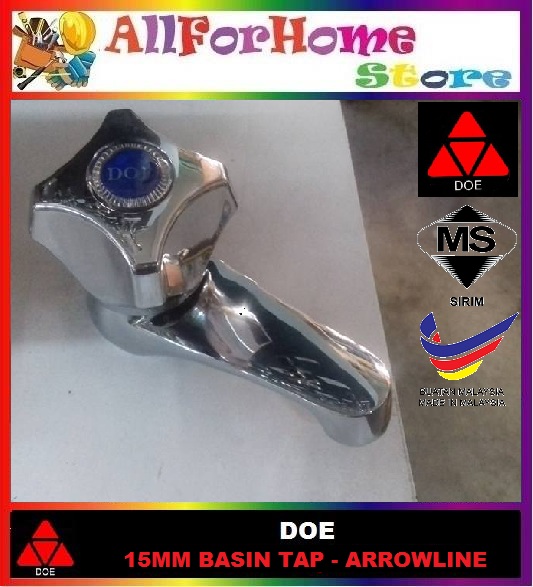 ALL FOR HOME STORE: DOE 15mm Basin Tap - Arrowline
