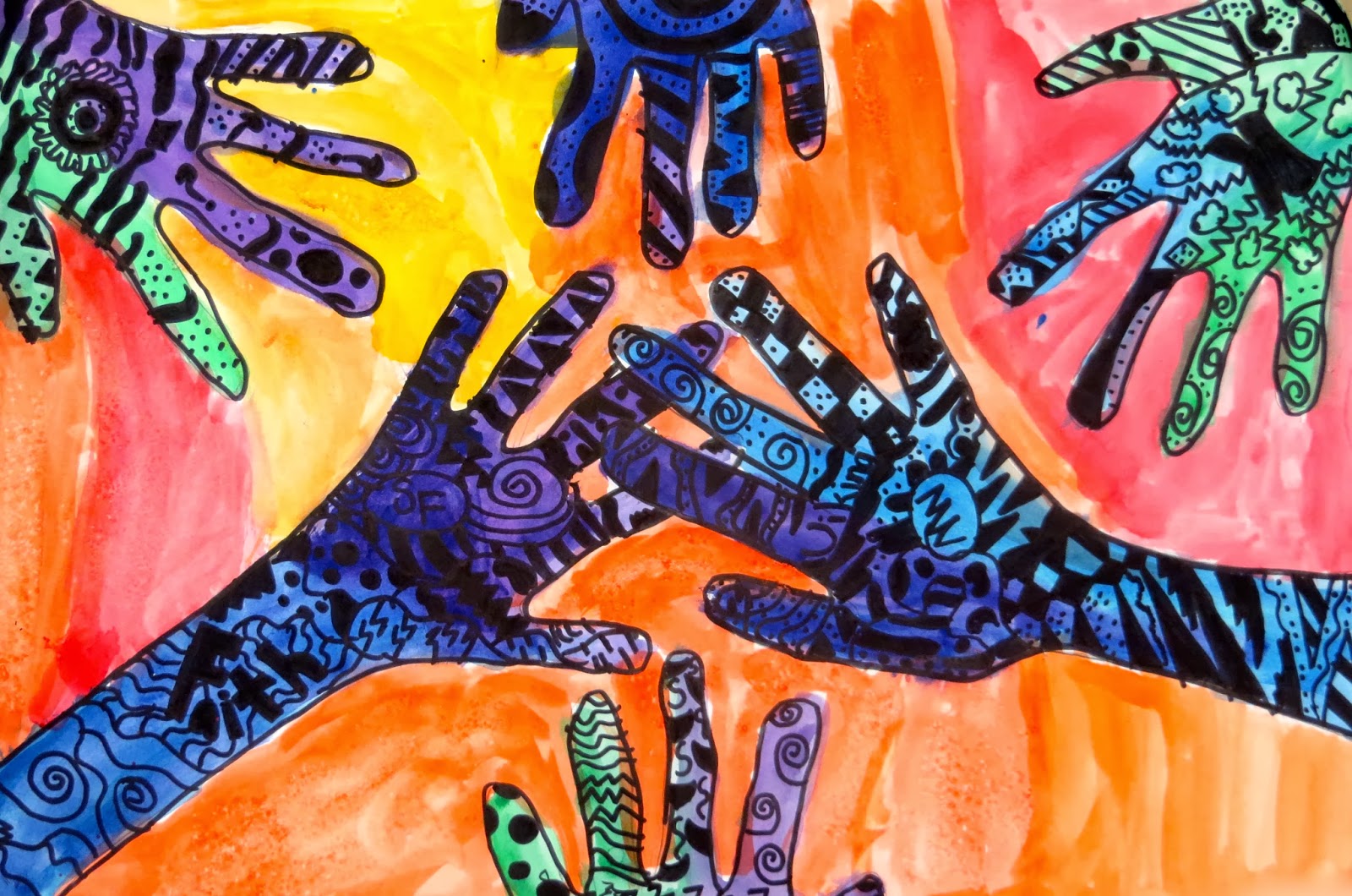 The Creative License: Warm and Cool Hand Patterns