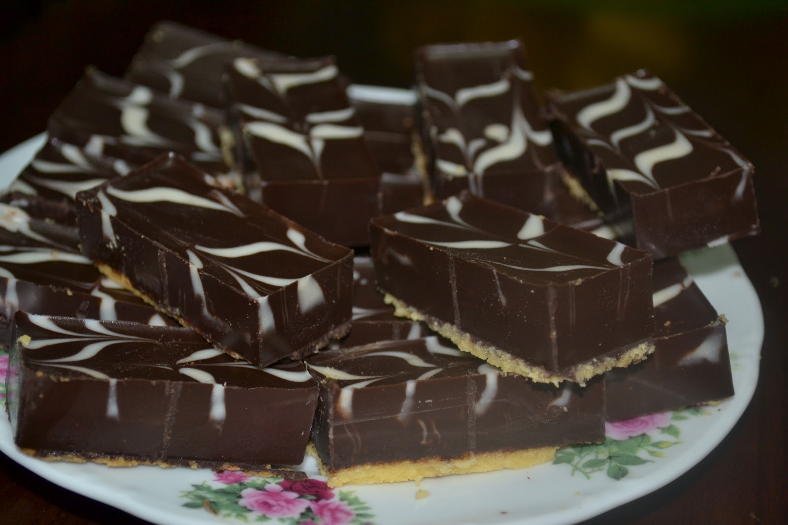 teratak ceria: Marble Shortbread