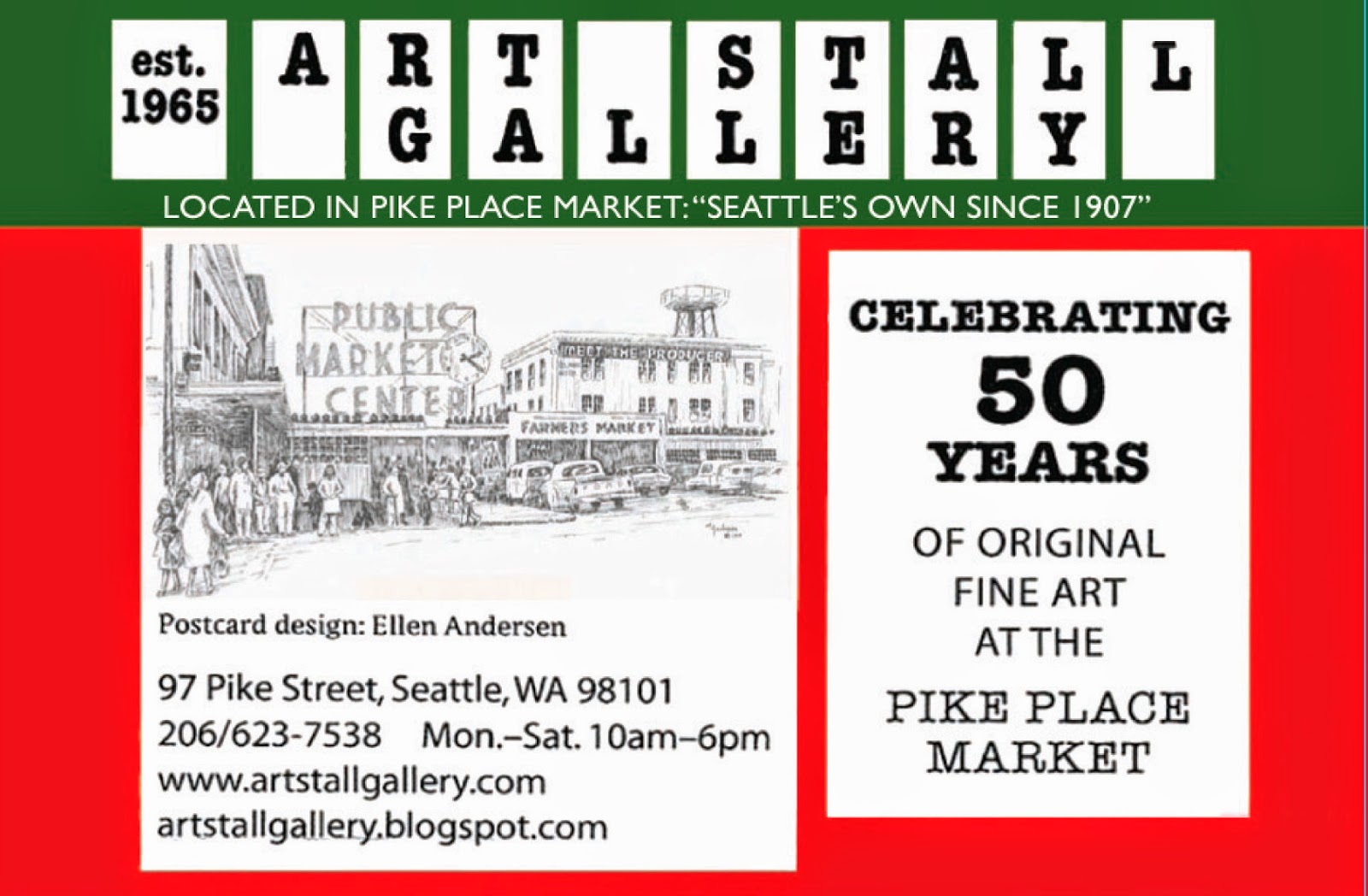 Art Stall Gallery at Pike Place Market: Art Stall Gallery now in our ...