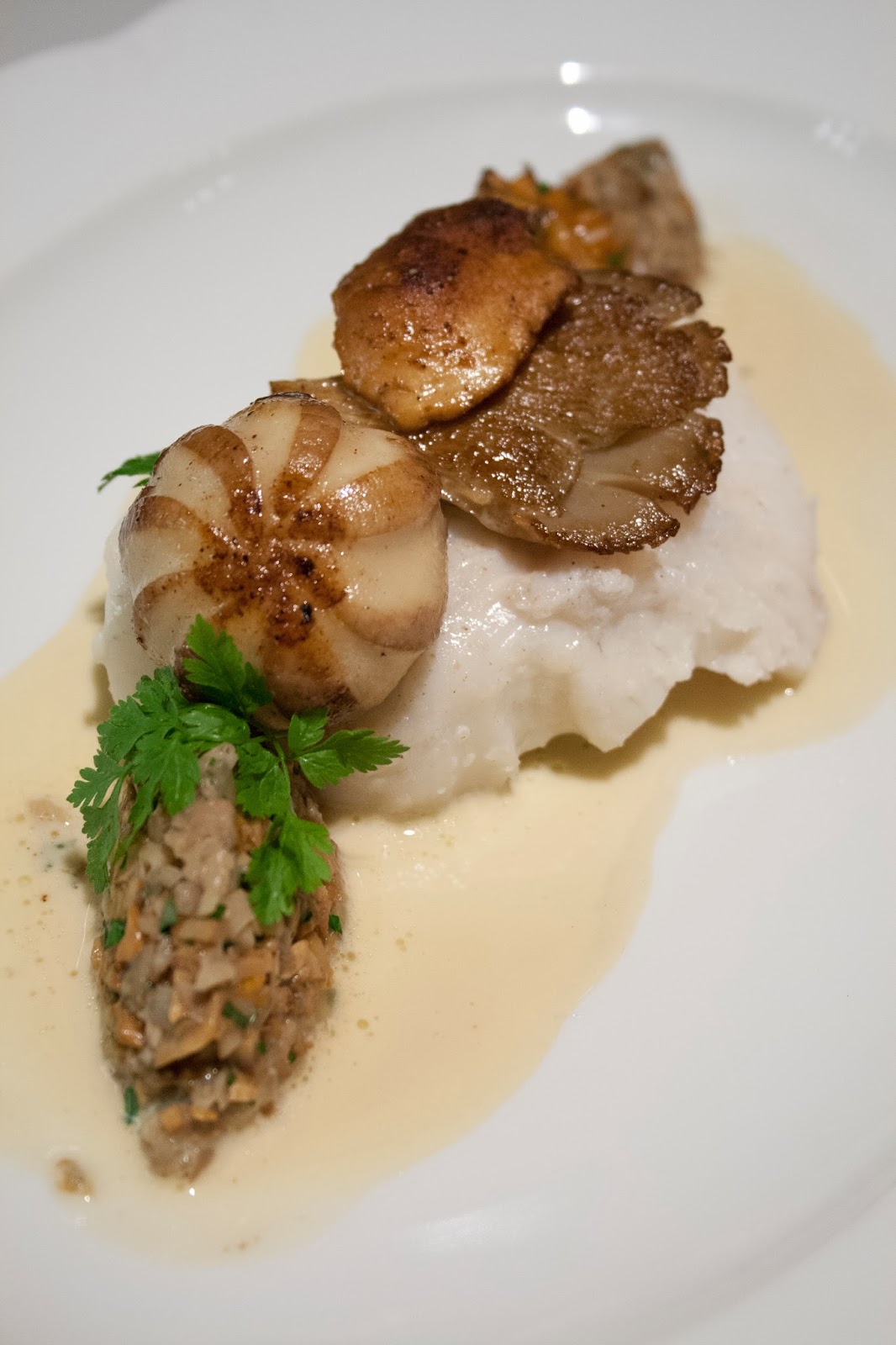 Jonge tarbot met mimosa van boschampignons - Hap en Tap