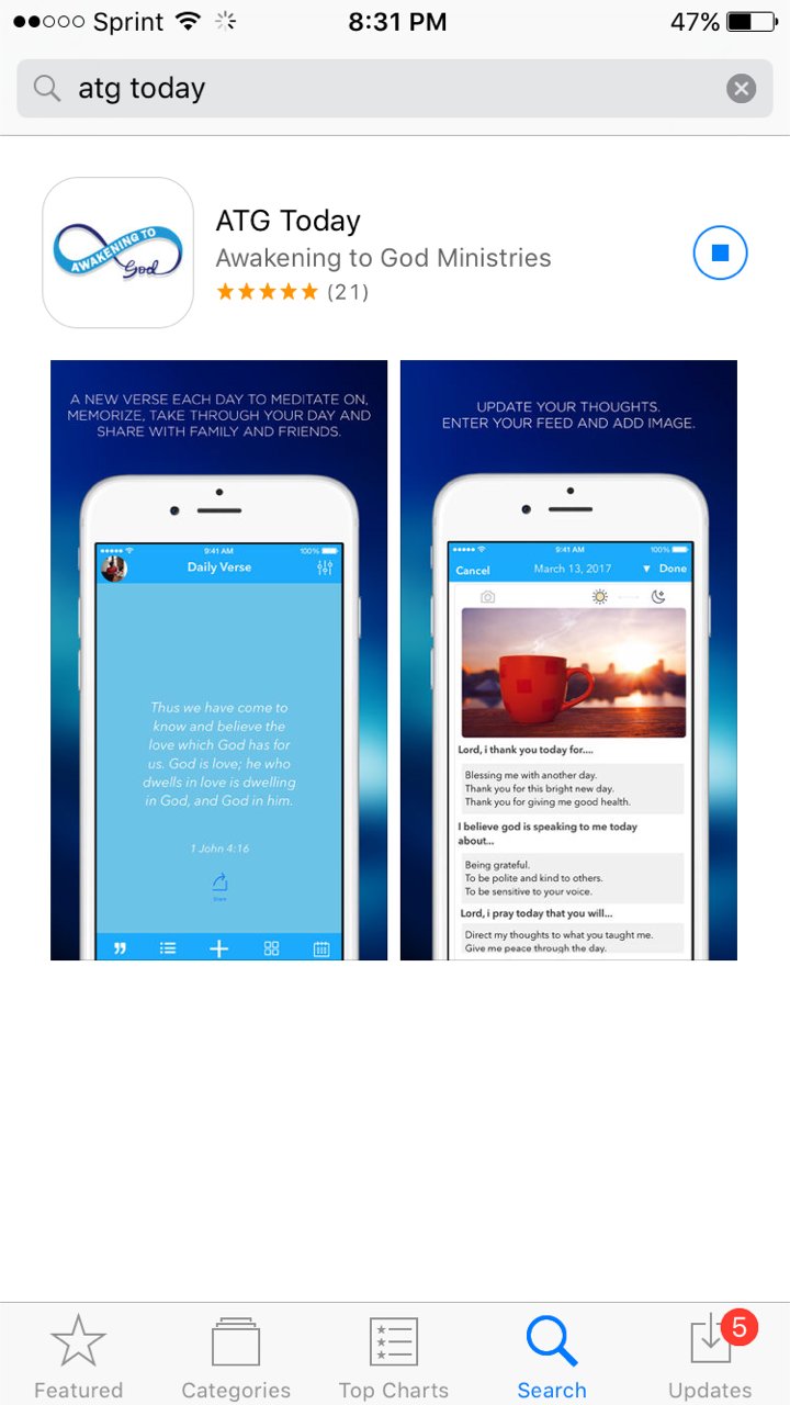 Cummins Life: ATG Today App - Awakening to God Today #ATGToday
