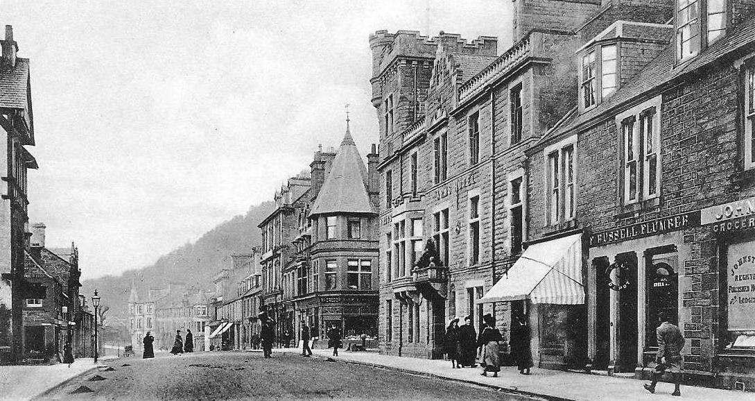 Tour Scotland: Old Photographs Main Street Callander Scotland