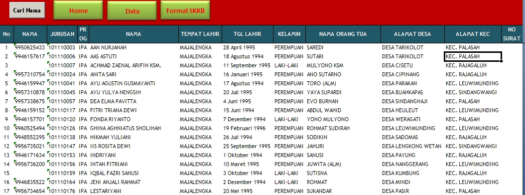 Membuat Aplikasi SKKB dengan Excel - Belajar Microsoft Office