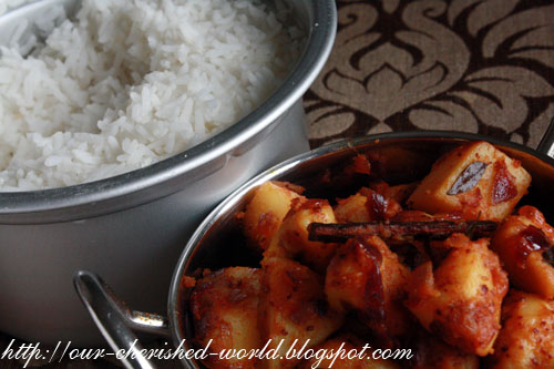 Our Cherished World: Ala Badun - Sri Lankan Spicy Potatoes & Onions