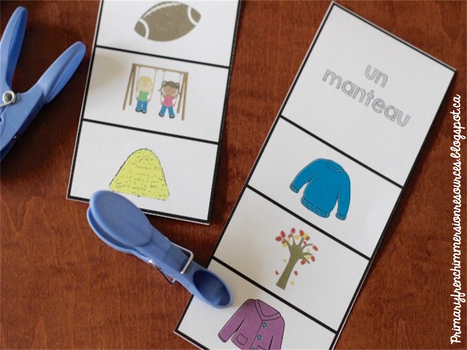 Centre ideas for FSL - Primary French Immersion Resources