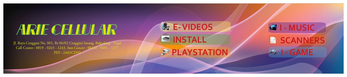 Contoh Desain Banners - ARIE CELLULAR