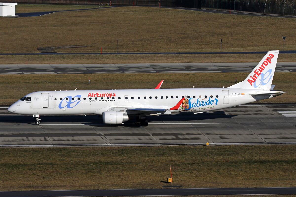 Planes and Trains - Planes 2016: EC-LKX / Embraer ERJ-195LR / Air Europa