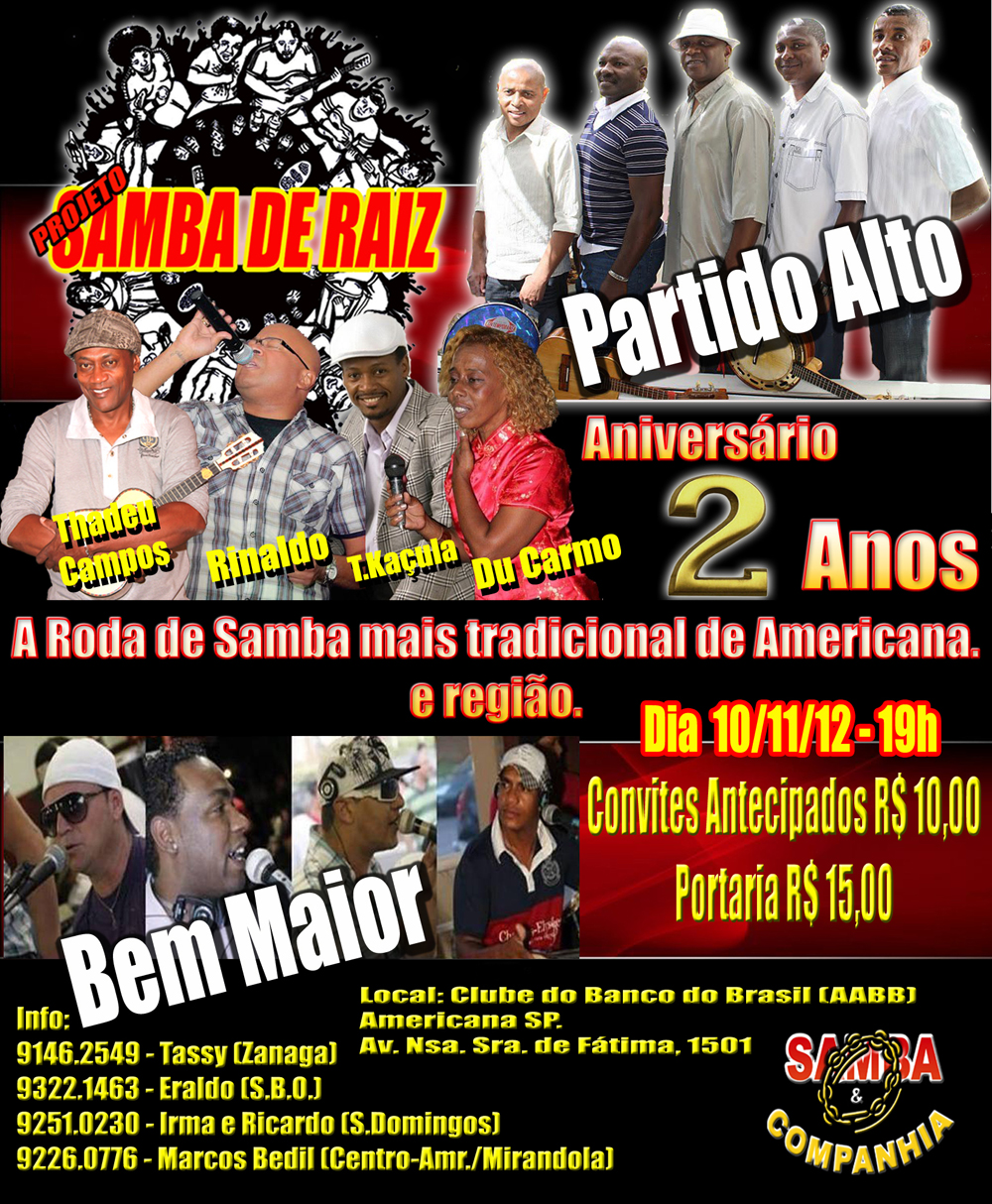 SAMBA E COMPANHIA: "Enaltecer o Samba como a mais nobre arte da musica ...