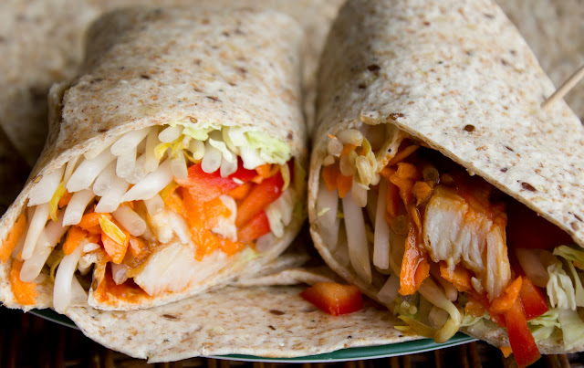 fabulous fridays: Teriyaki chicken wrap