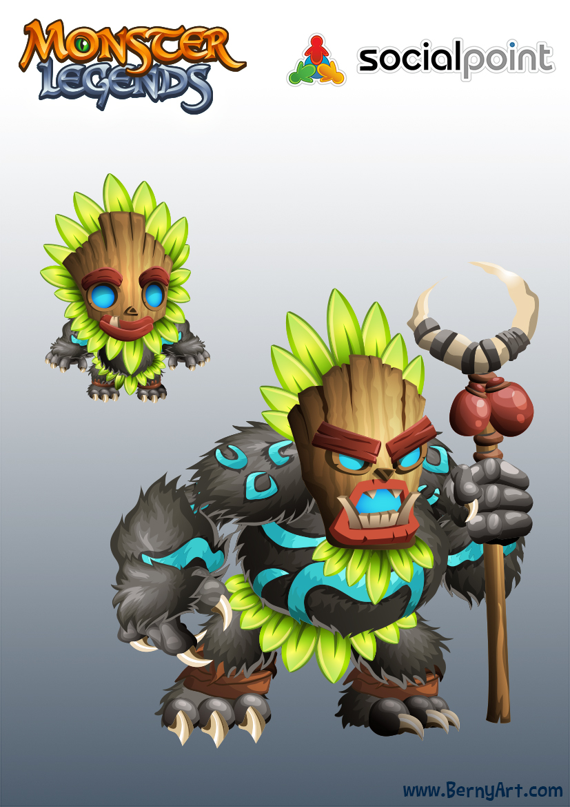 Berny-art - Javier Bernardino: Monster Legends, Characters Designs