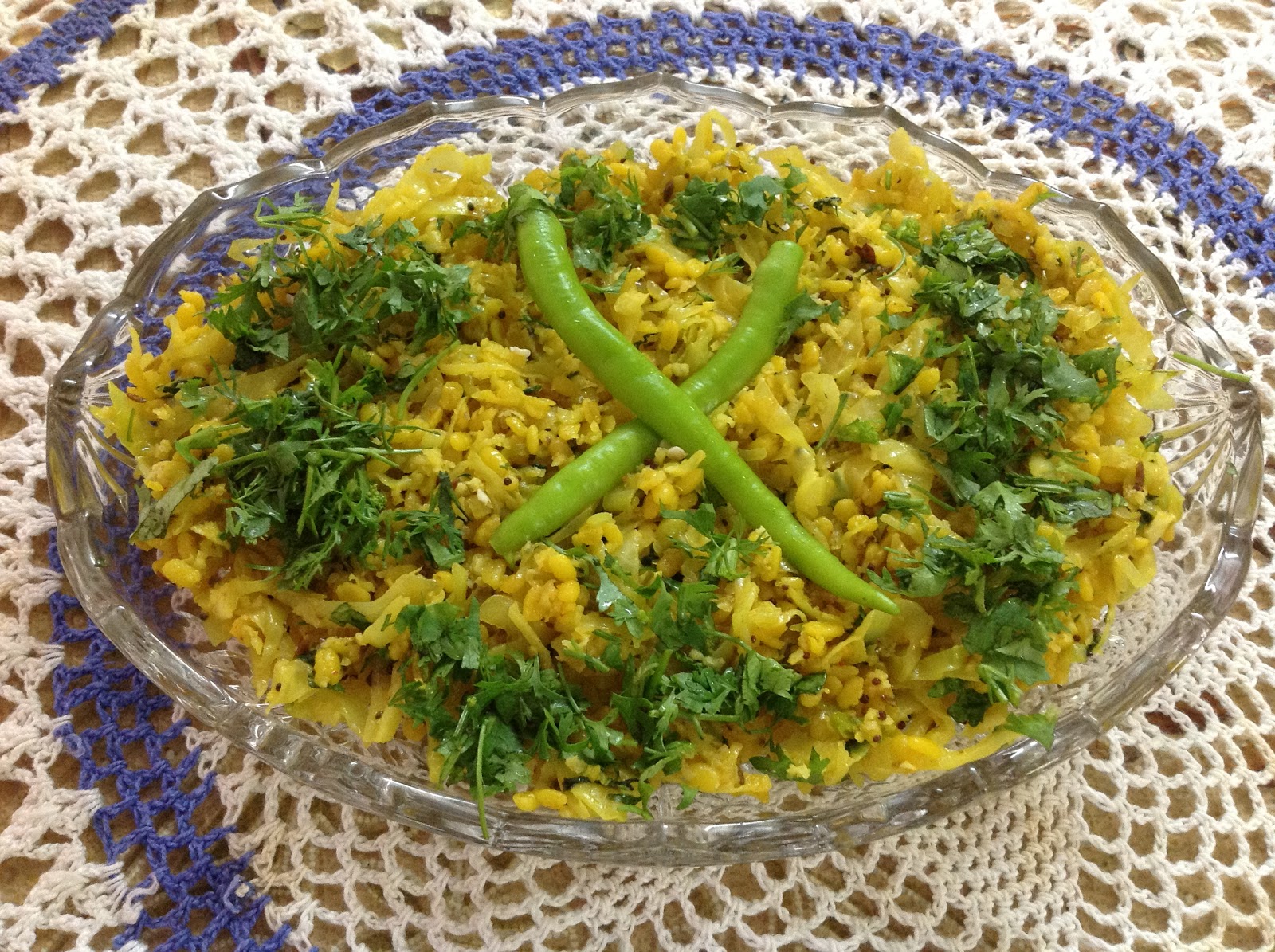 The Spice In My Life: Cabbage Moong Dal Sabzi