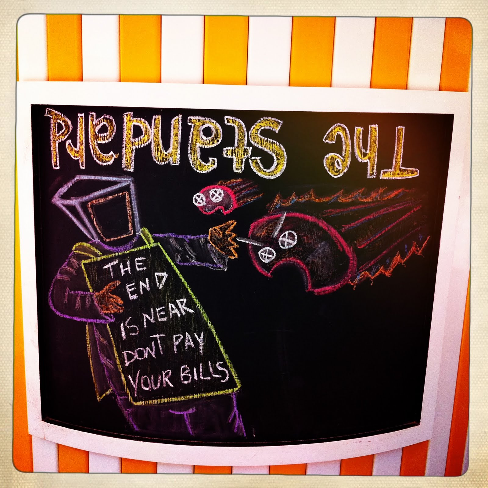 Marcello Ibanez standard chalkboard drawings: THE END