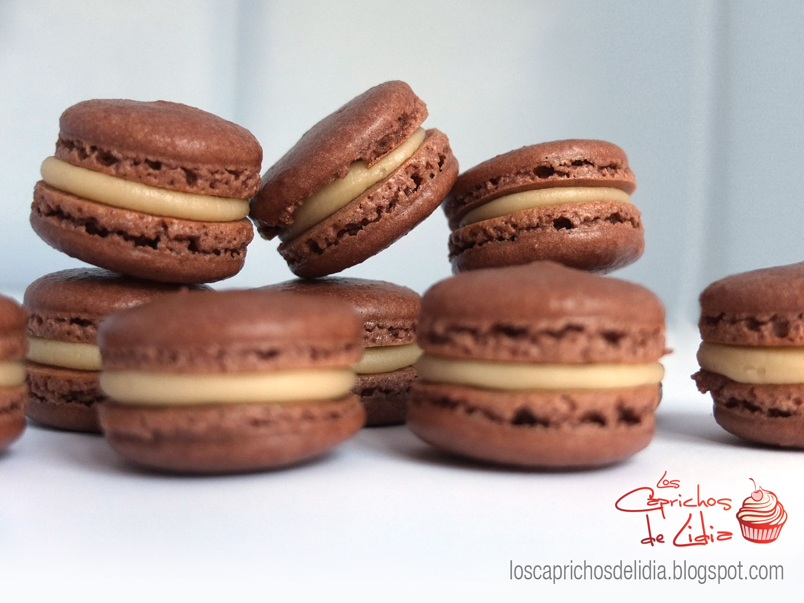 Los Caprichos de Lidia: Macarons de chocolate y toffee