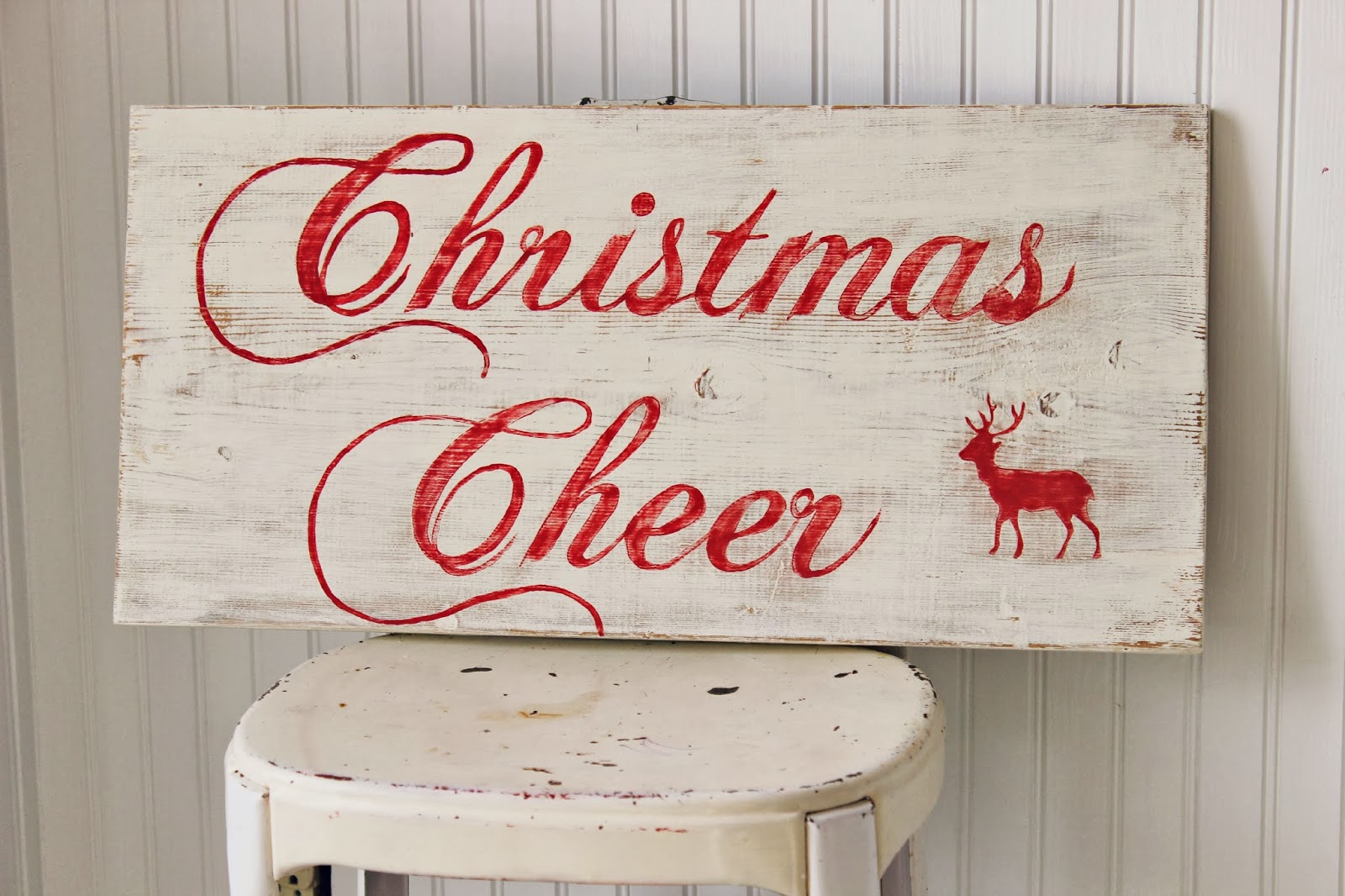 Happy At Home: Hand-painted Christmas Signs