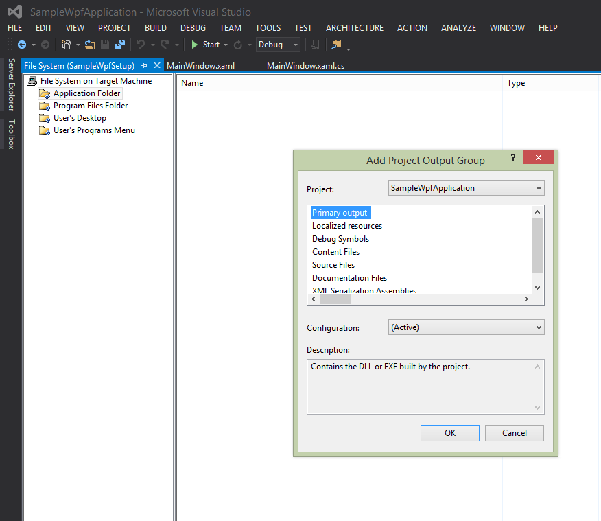 How to Build WPF project with Setup file (Installer Project)