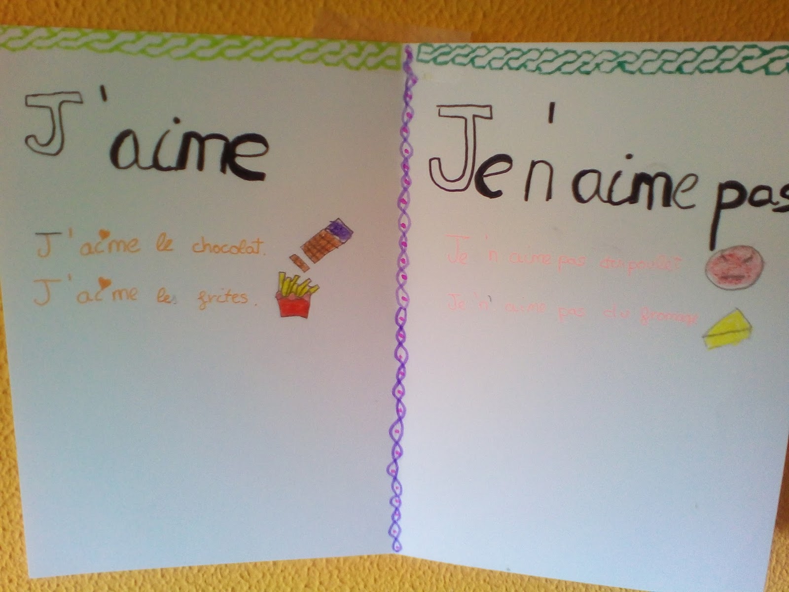 O recanto de Francés: J'aime/j'adore/je déteste/je n'aime pas