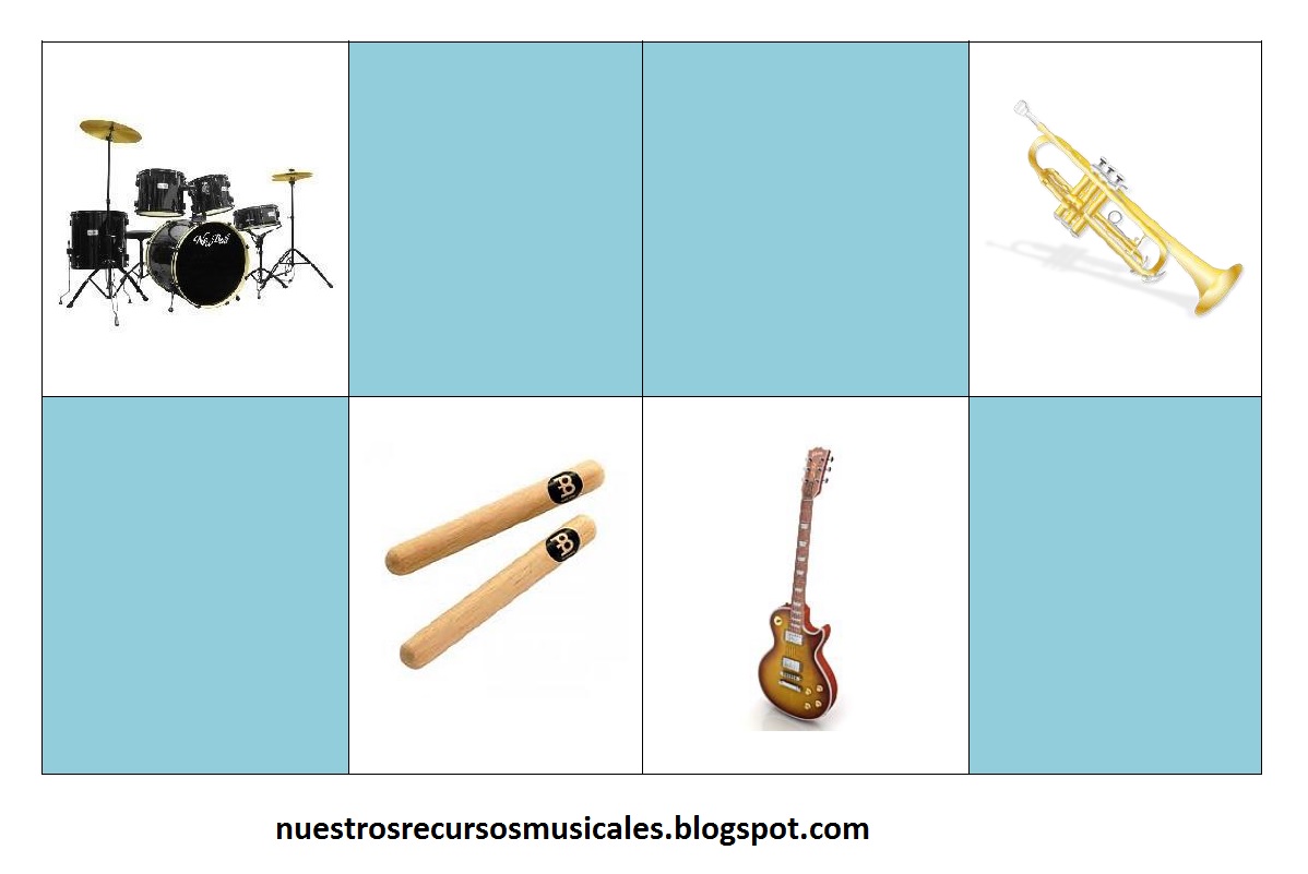 Nuestros recursos musicales: Bingo de instrumentos musicales