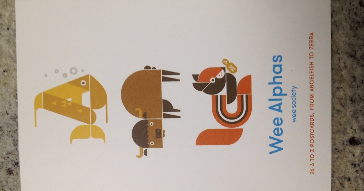 Wee Alphas Postcards - Kind of Cool