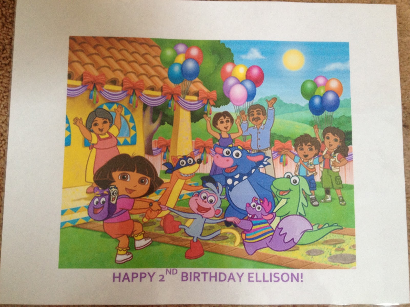Dora The Explorer Birthday Clipart