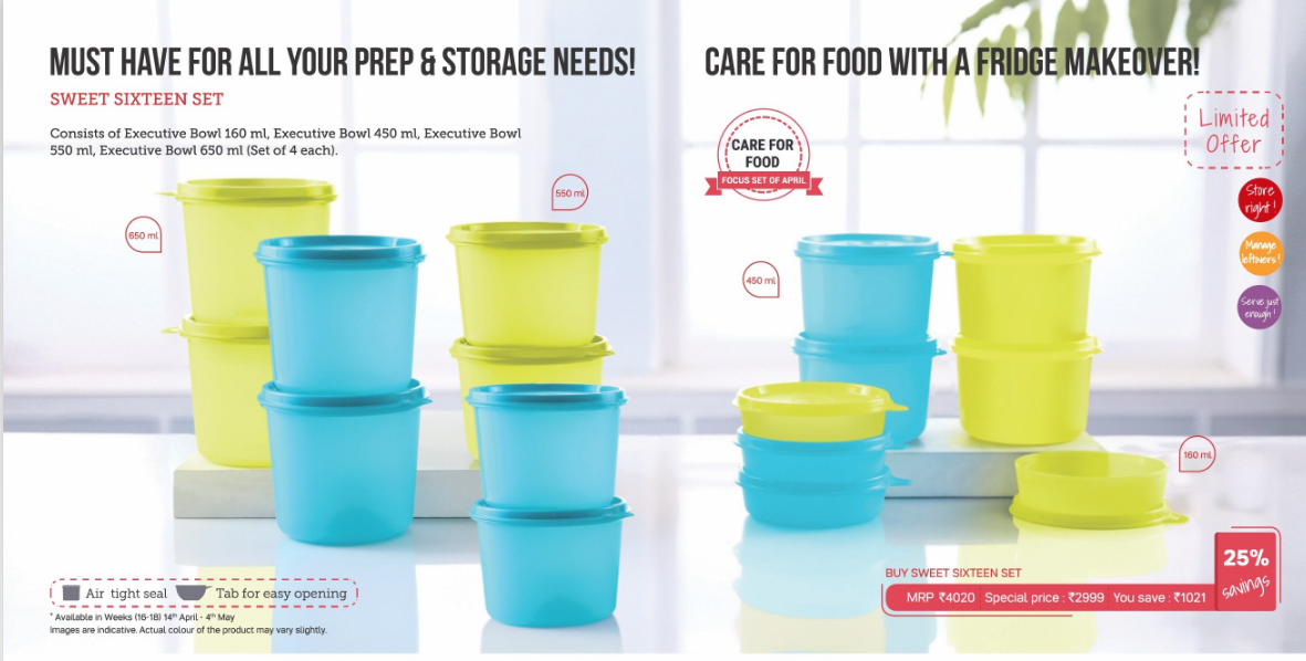 TUPPERWARE April Images | Tupperware Products Consumer Brochure India ...