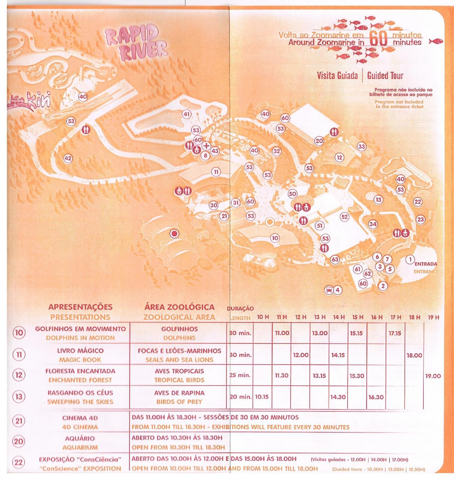 Vai e Vem: Zoomarine - Mapa