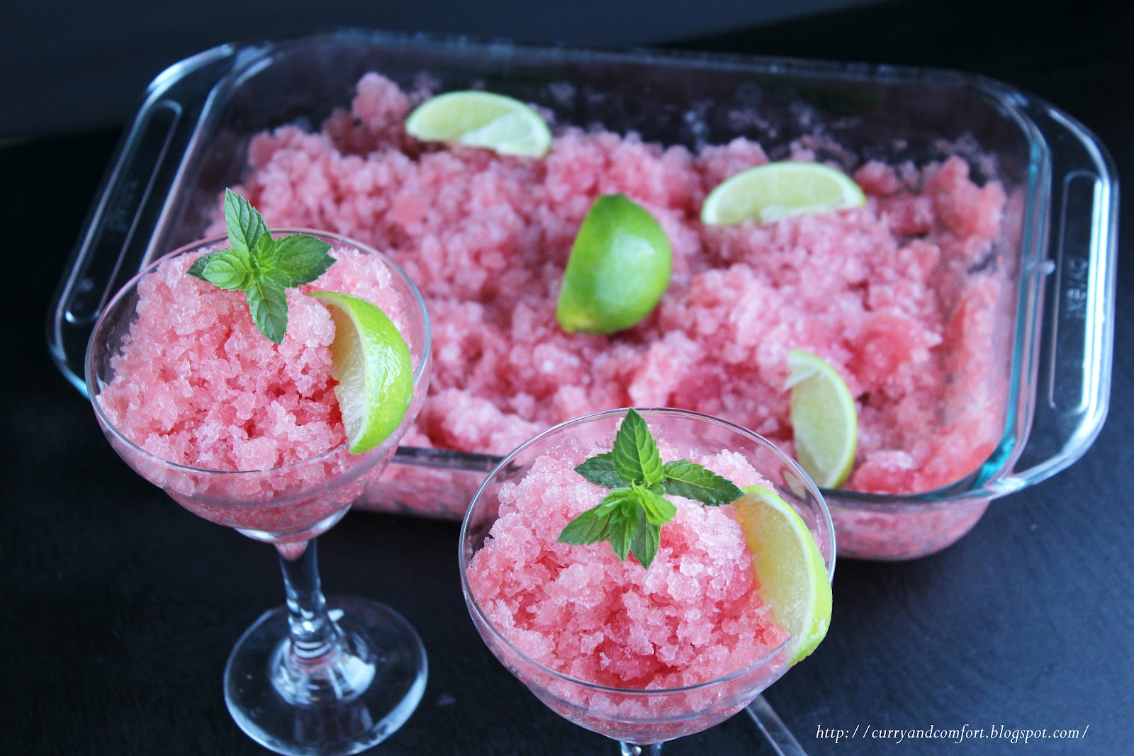 Kitchen Simmer: Watermelon and Lime Granita