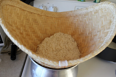 Blue Meadows: How to Make Sticky Rice