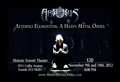 HEAVY METAL OPERA RETURNS TO THE STAGE THIS NOVEMBER Ara’Kus ...